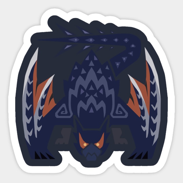 Nargacuga - Monster Hunter World Iceborne - Sticker | TeePublic